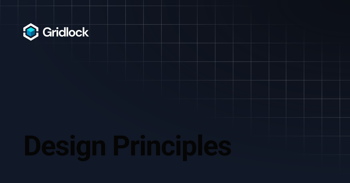 Design Principles | Gridlock